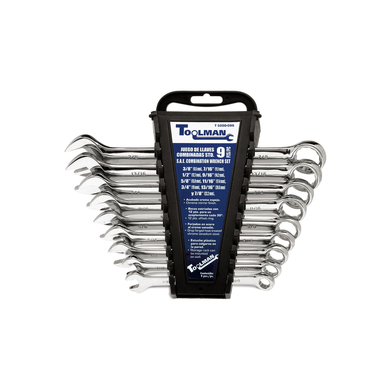 Jgo. con 9 llaves combinadas Toolman | Knova